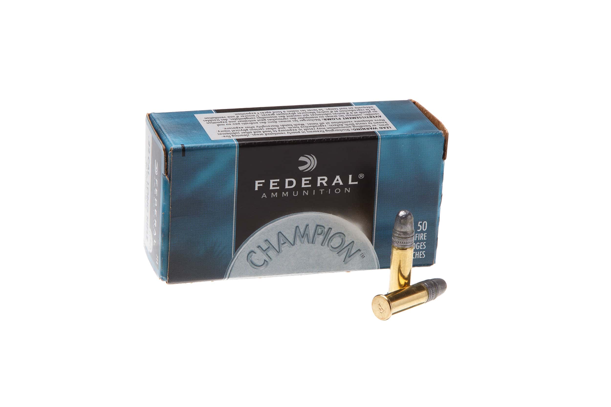 Патрон нарезной Federal Champion Target, 22LR, LRN, 40GR (2.59г) 50шт ...